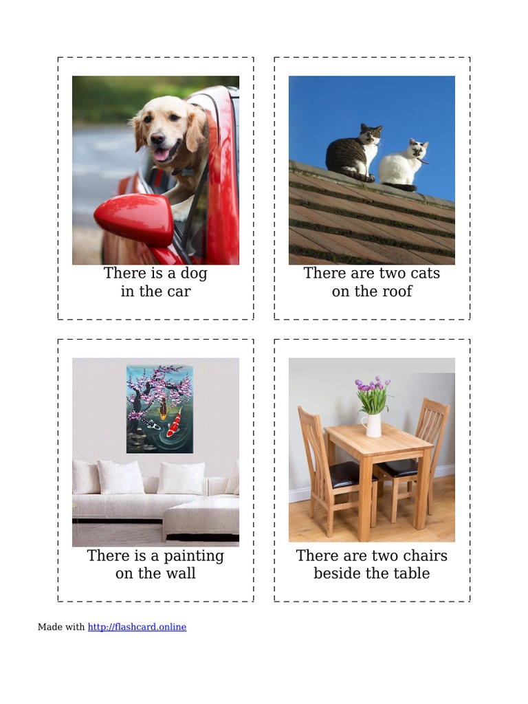 There - Is There Are Flashcards | PDF