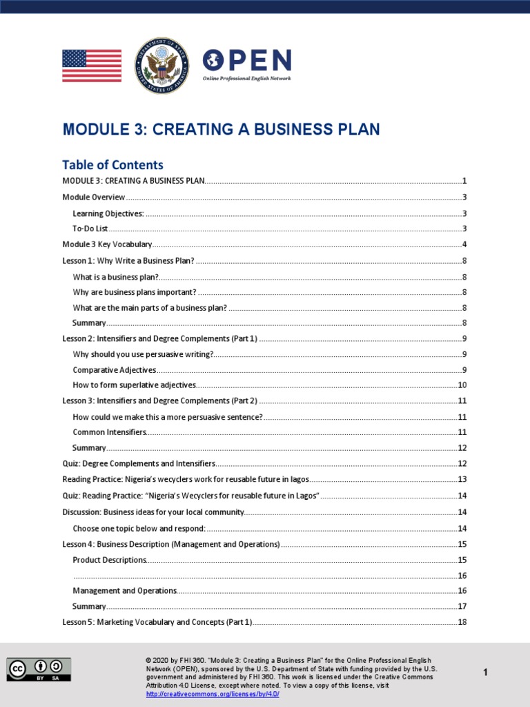 Creating A Business Plan | PDF | Profit (Economics) | Marketing