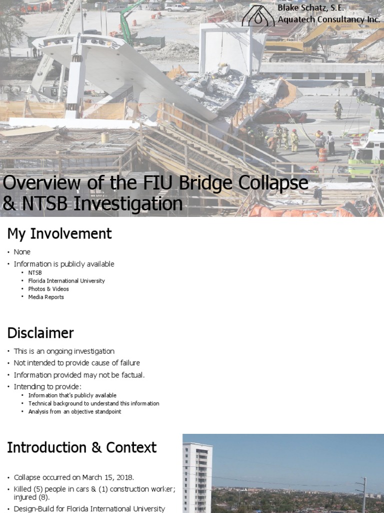 The FIU Bridge Collapse & NTSB Investigation | PDF | Truss ...