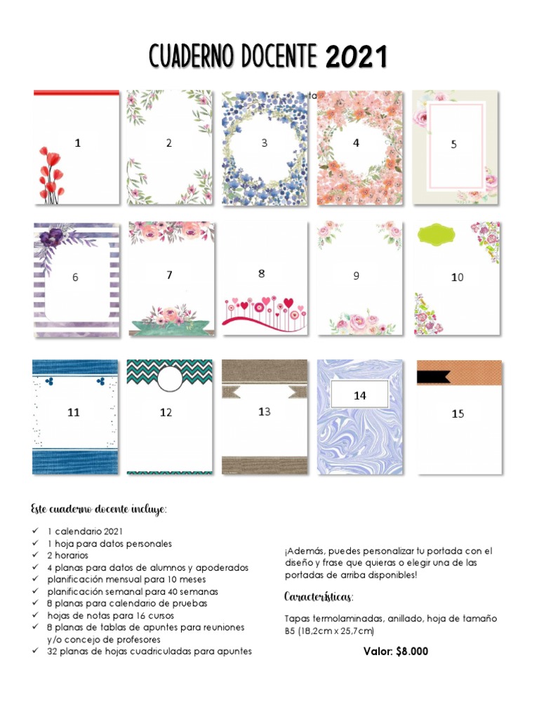 Cuaderno Docente 2021 Completo | PDF