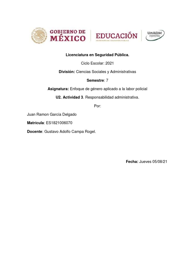 Segp U2 A3 Jugd | PDF | Servicio Civil | Estado (política)