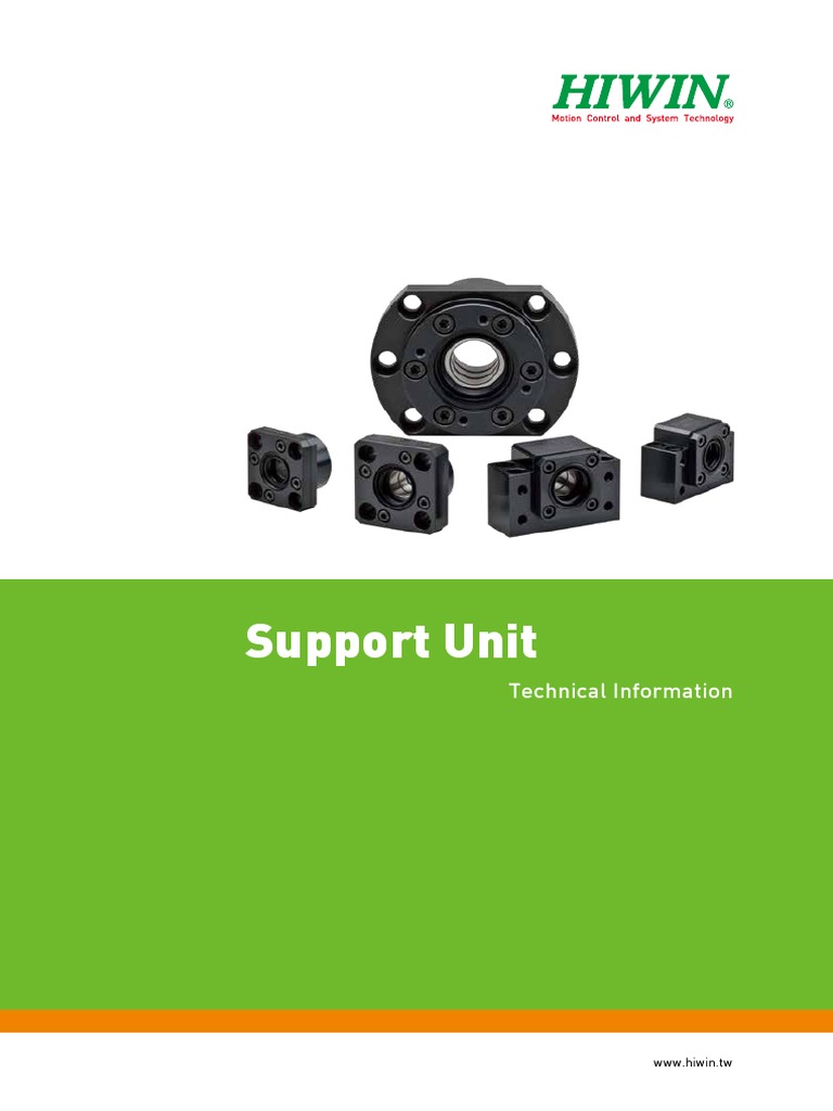 Hiwin Bearing Support Units | PDF | Nut (Hardware) | Screw