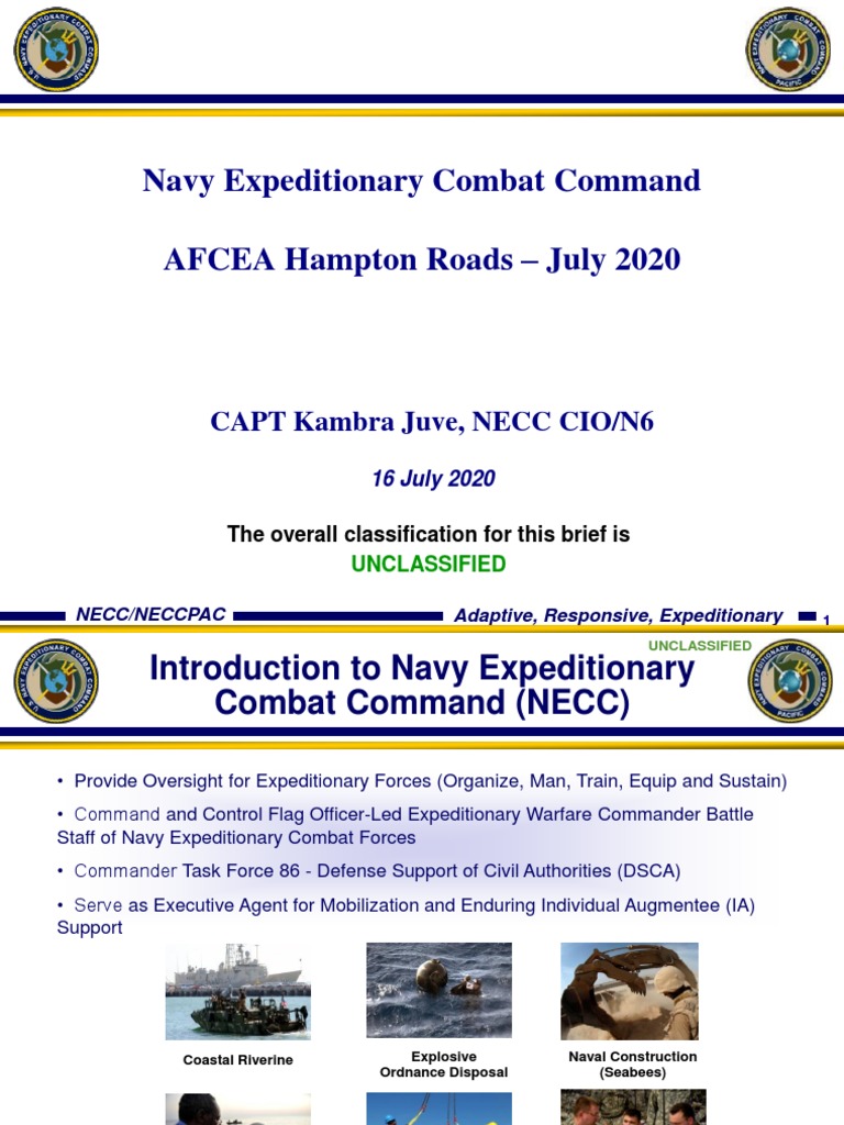 Navy Expeditionary Combat Command AFCEA Hampton Roads - July 2020 | PDF ...