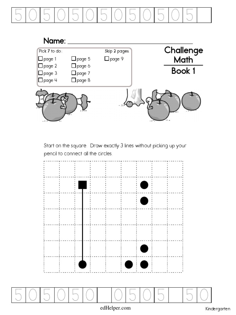 Kindergarten Math Worksheets | PDF
