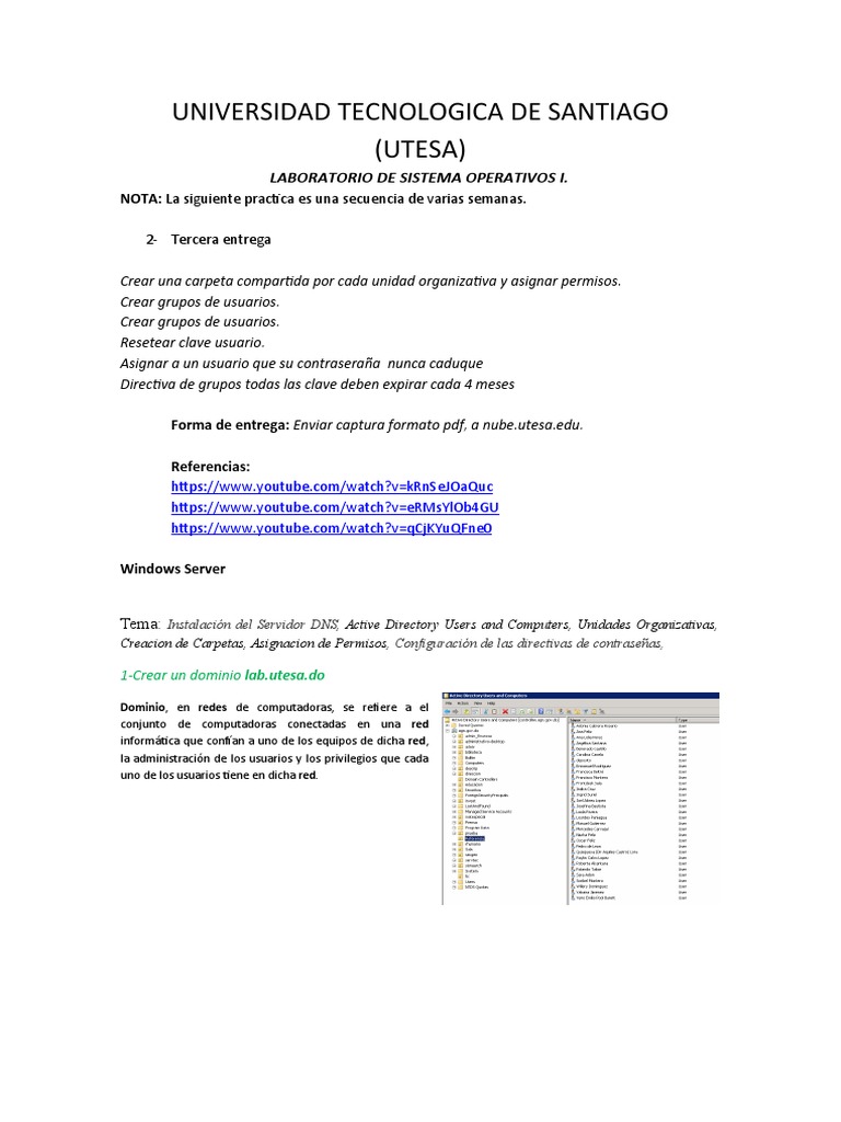 PRACTICA-6 Windows Server (Cont.) | PDF | sistema de nombres de dominio | Servidor (Computación)