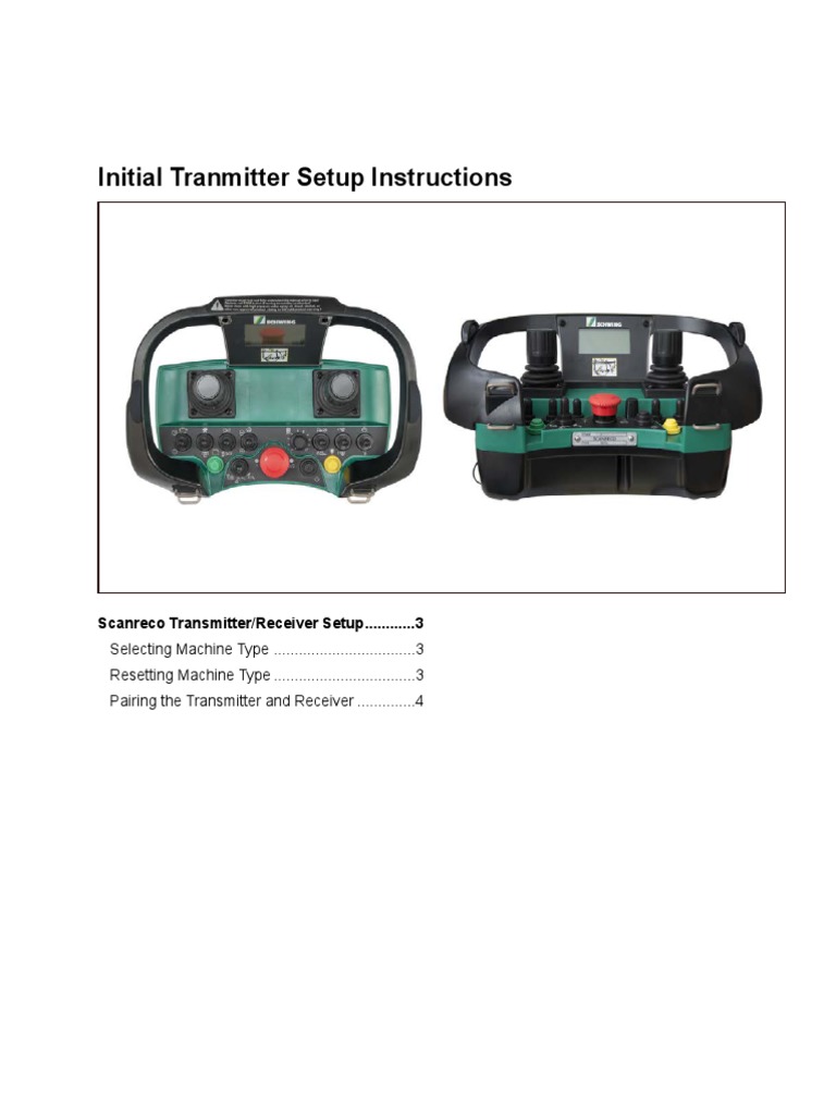 Scanreco Pairing Instructions | PDF | Radio | Manufactured Goods