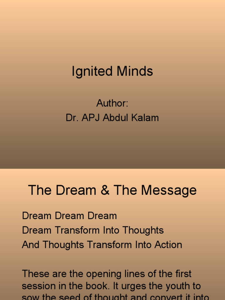 Ignited Minds: Author: Dr. APJ Abdul Kalam | PDF