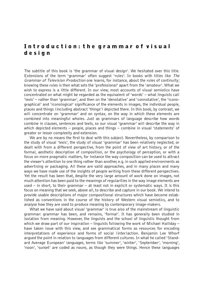 Kress, G. Y Van Leeuwen, T. (1996) - "Introduction". Reading Images ...