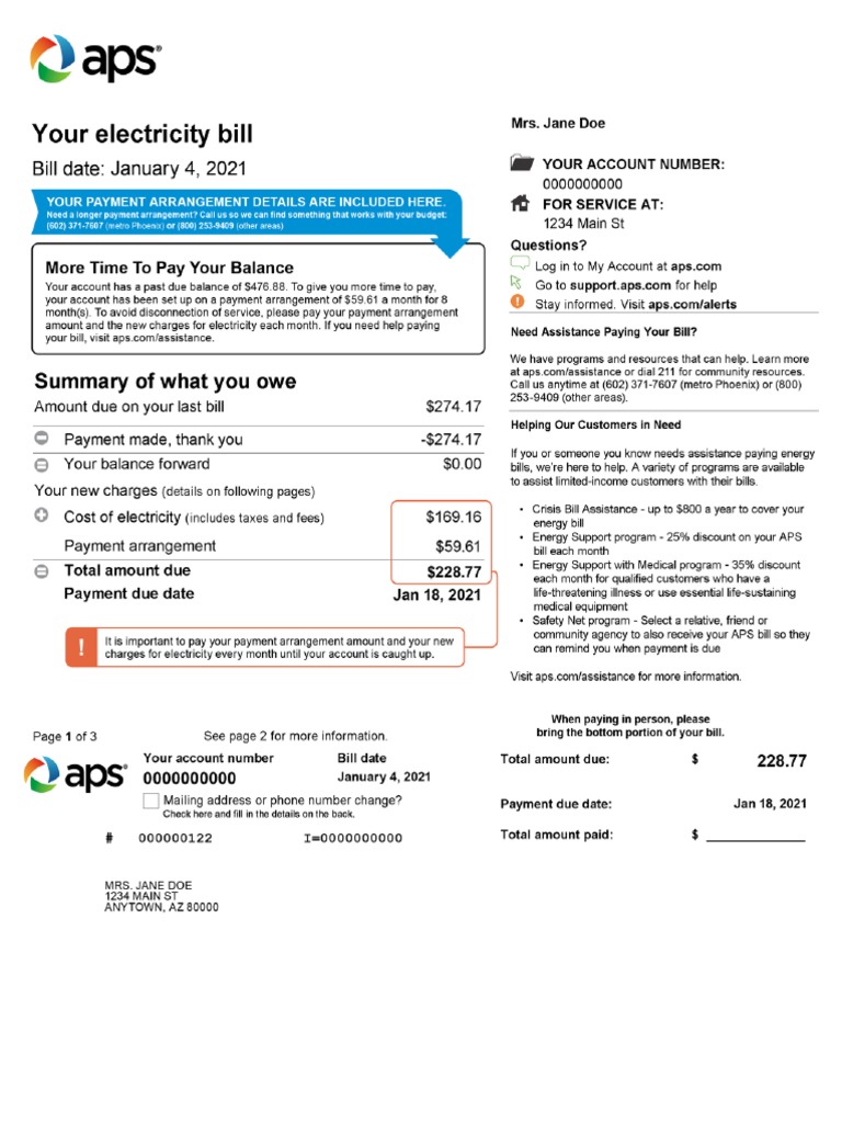 Aps Bill | PDF