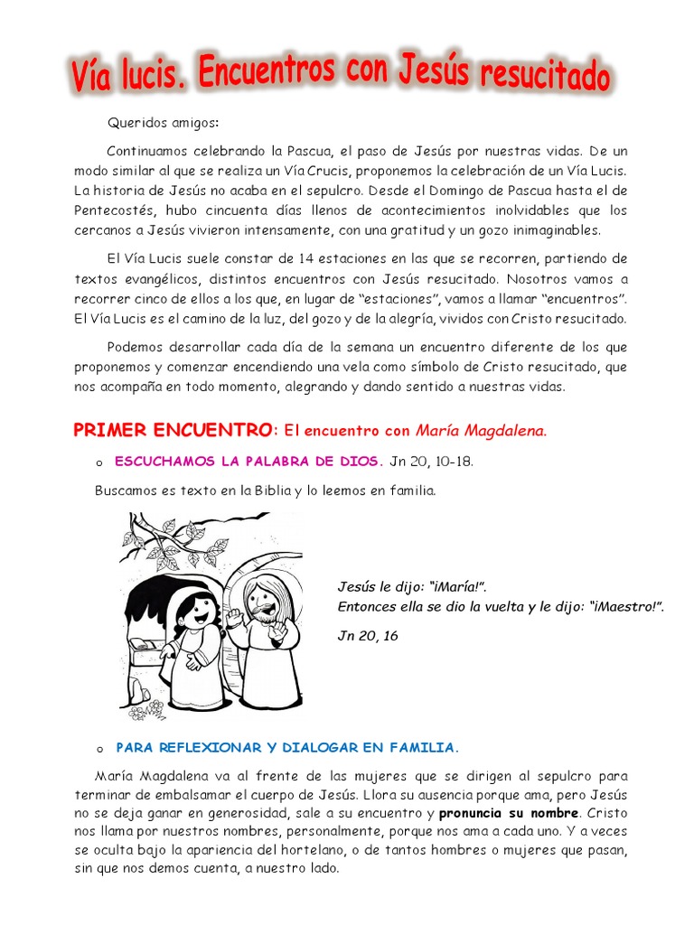Catequesis Vía Lucis | PDF | La resurrección de Jesús | Jesús