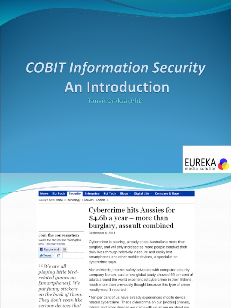 COBIT5 and InfoSec Presentation | PDF | Information Security | Information