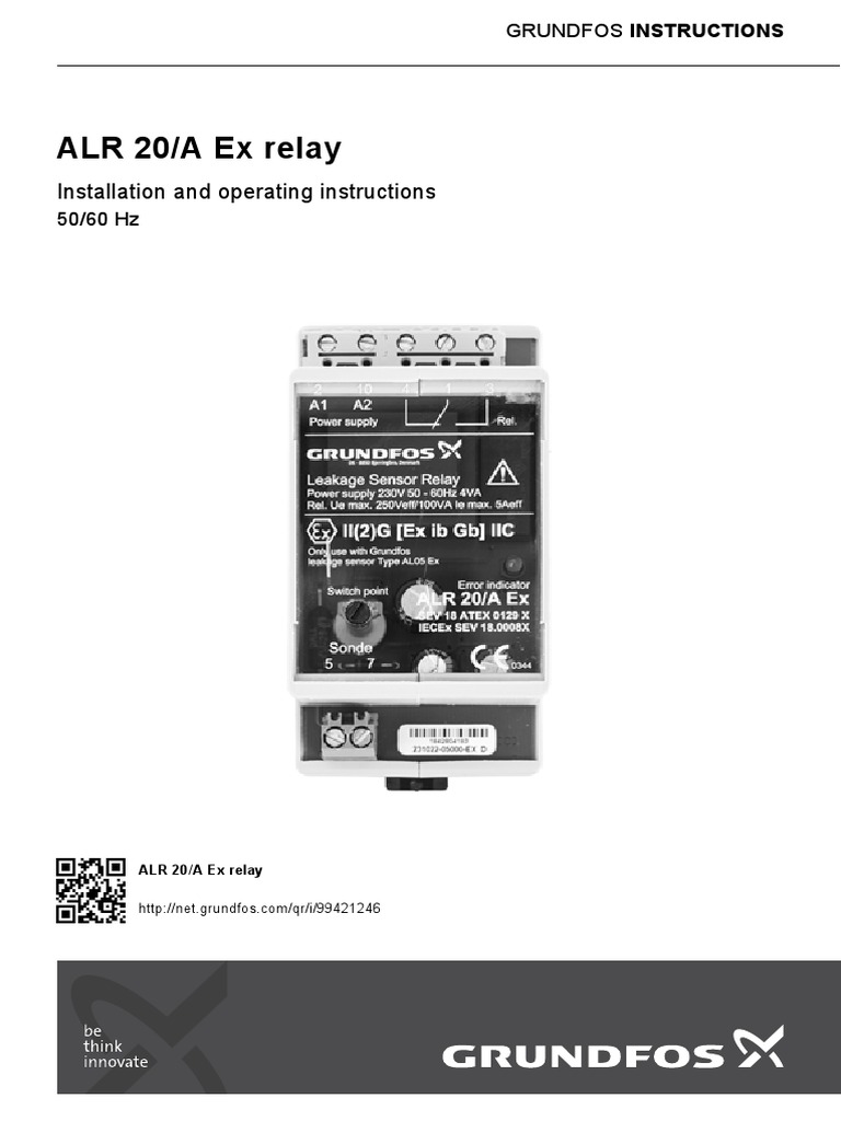 ALR 20/A Ex Relay: Installation and Operating Instructions | PDF ...