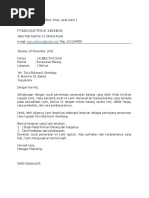 Bentuk Surat Full Block Style | PDF