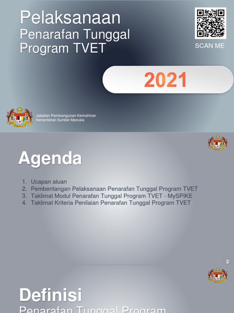 Taklimat Penarafan Tunggal Program Tvet | PDF