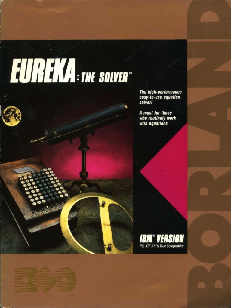 Eureka The Solver Owners Handbook 1987 | PDF | Equations | Function ...