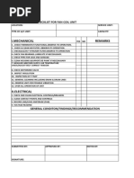 Air Blower Checklist PDF | PDF | Technology & Engineering