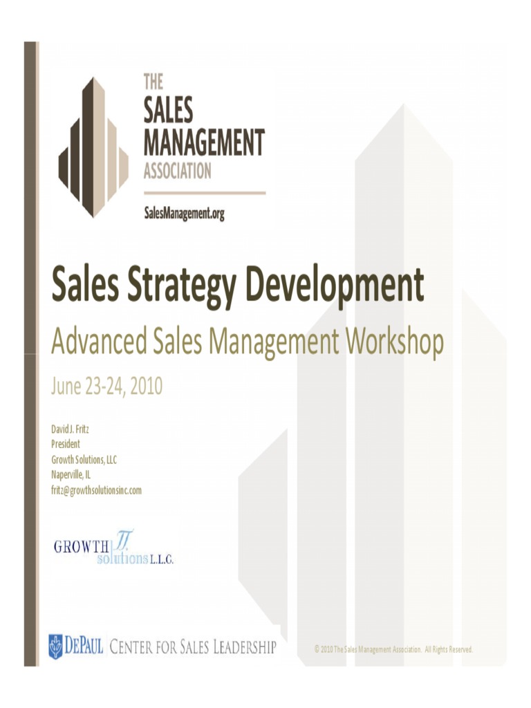 Sales Strategy Development | PDF | Sales | Market Analysis