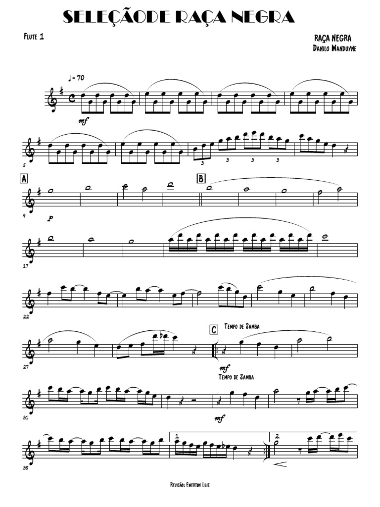 Seleção de Raça Negra Flauta | PDF