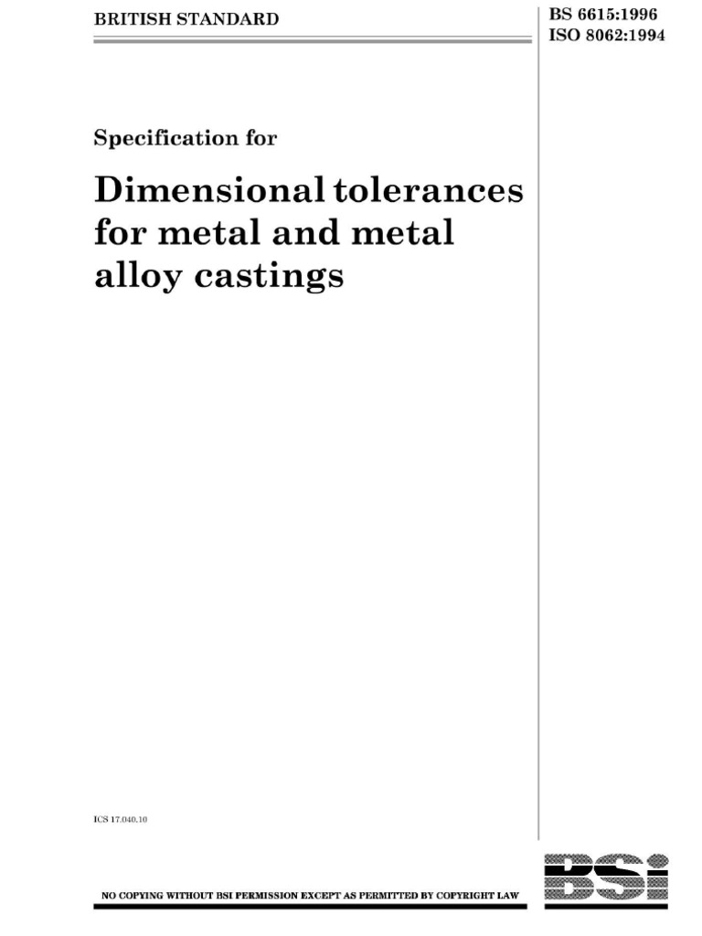 BS6615 1996 | PDF