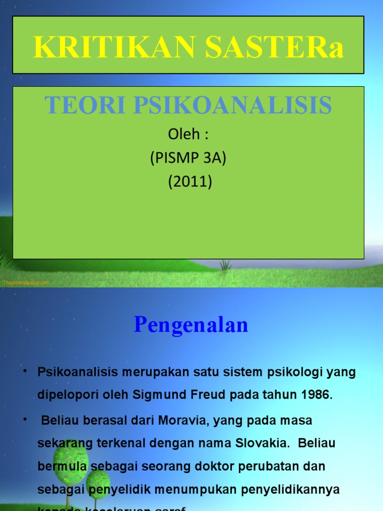 Teori Psikoanalisis | PDF