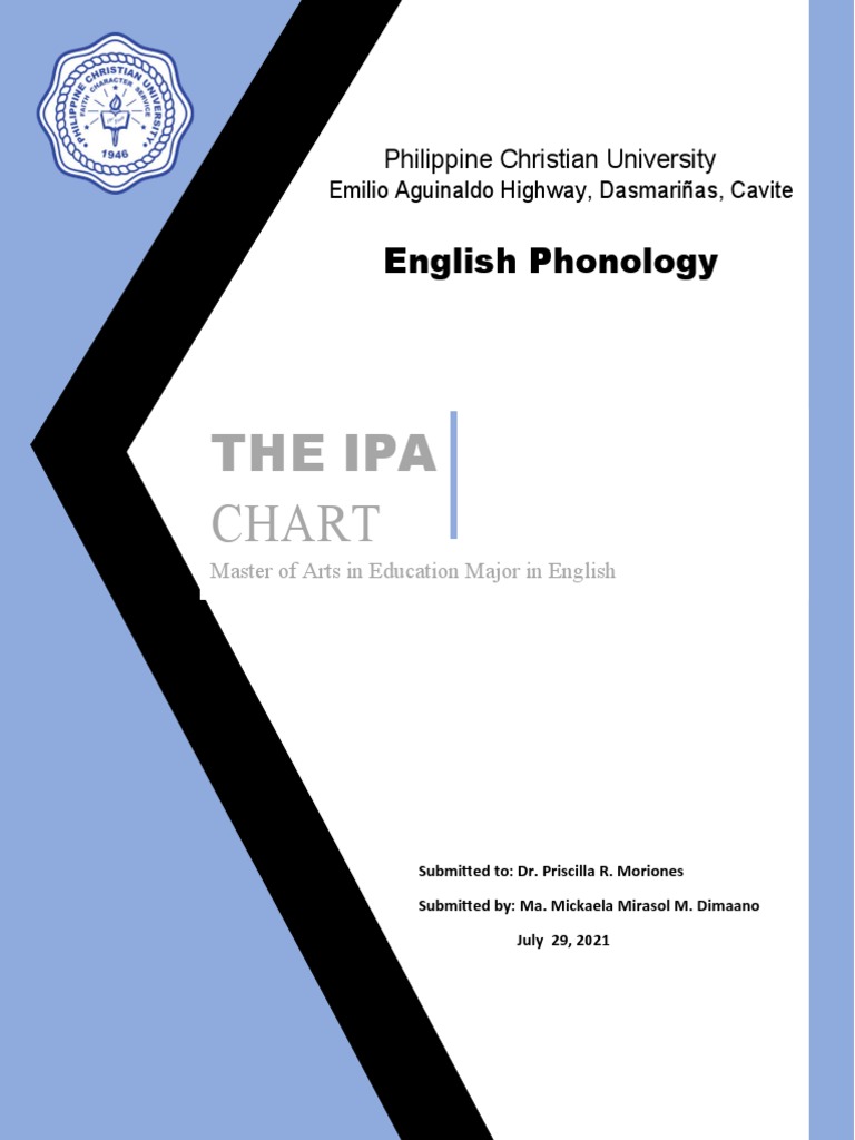 The Ipa Chart: English Phonology | PDF | Phonetics | Consonant