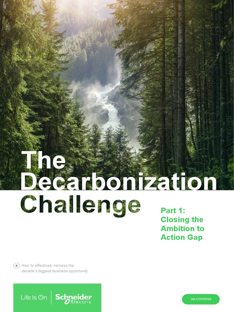 The Decarbonization Challenge Part-1 by Schneider Electric | PDF ...