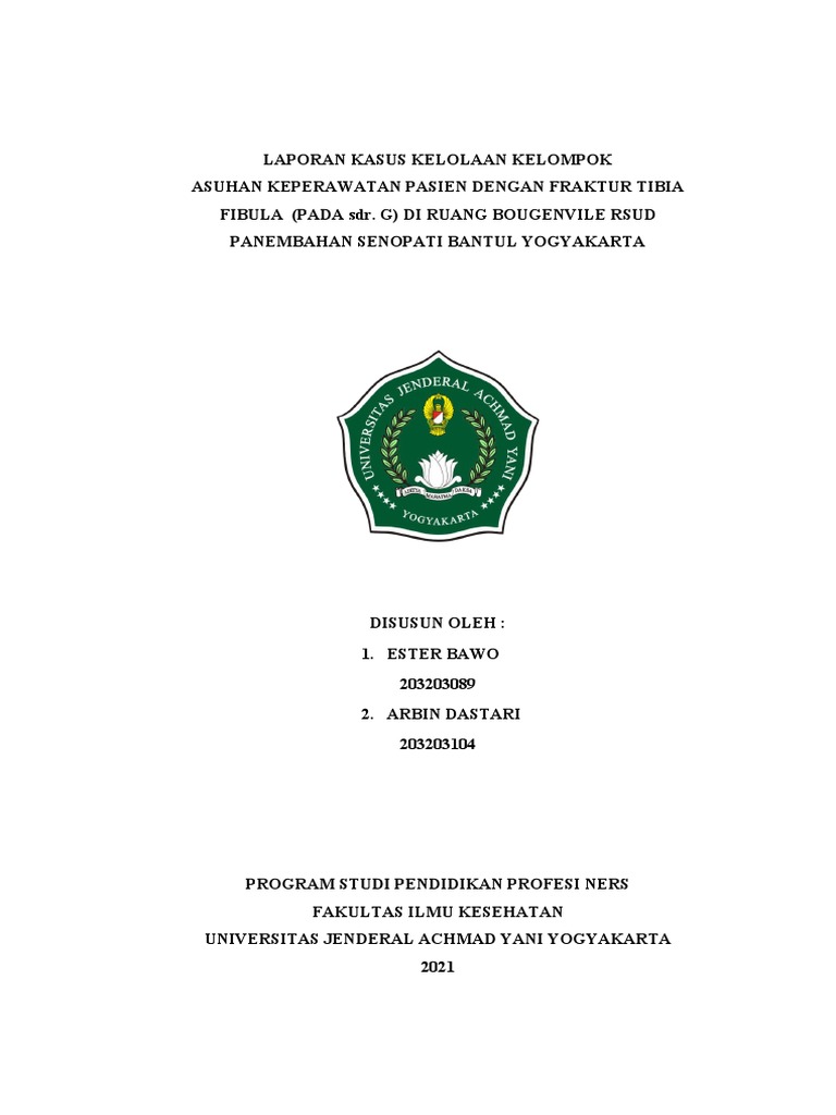 Sudah Disatukan LP Askep Fraktur Tibia Fibula | PDF