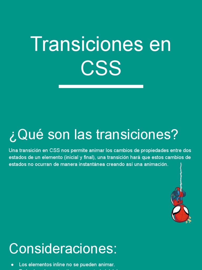 Transiciones en CSS | PDF