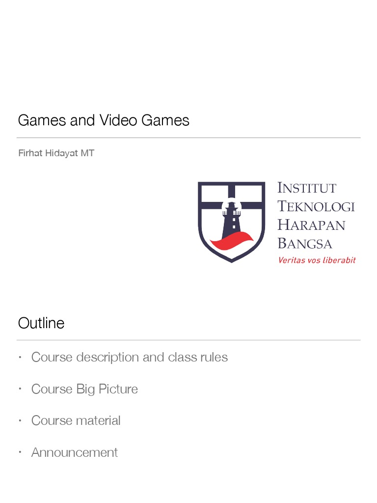 Game and Video Games | PDF