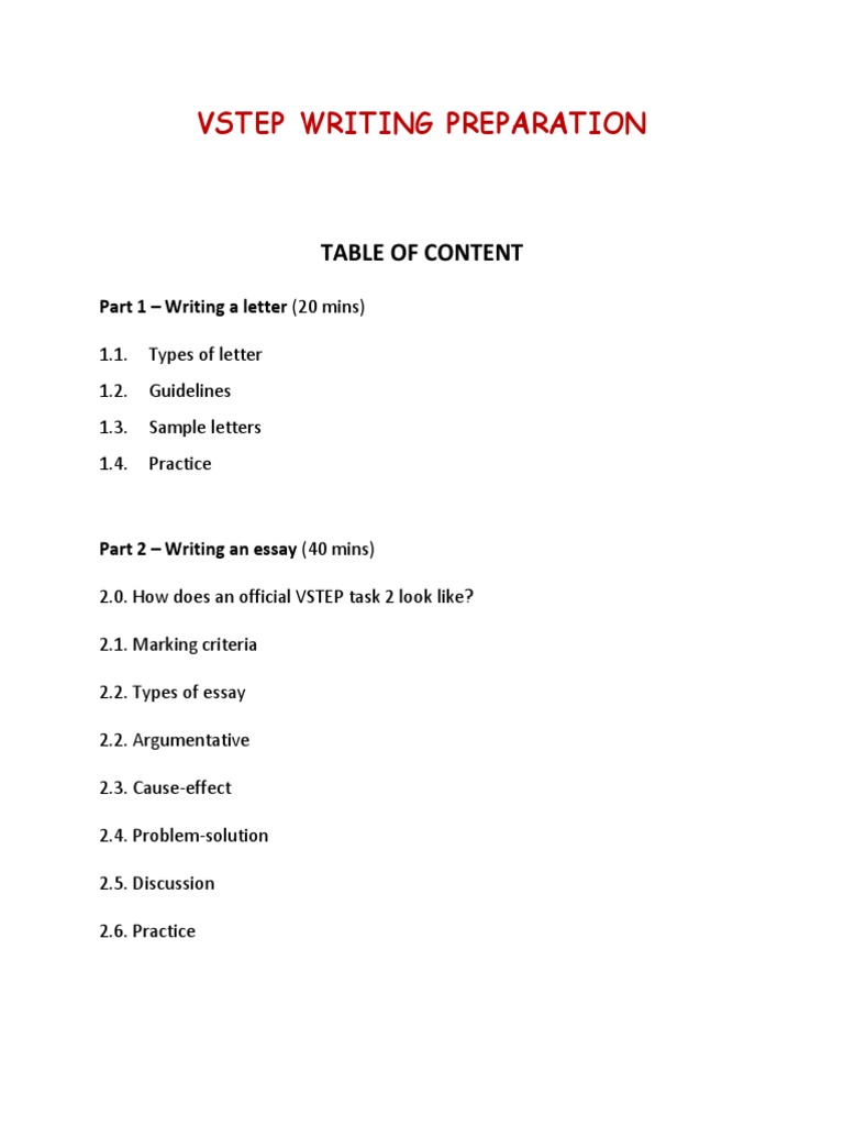 VSTEP Writing Preparation PDF | PDF | Punishments | English Language