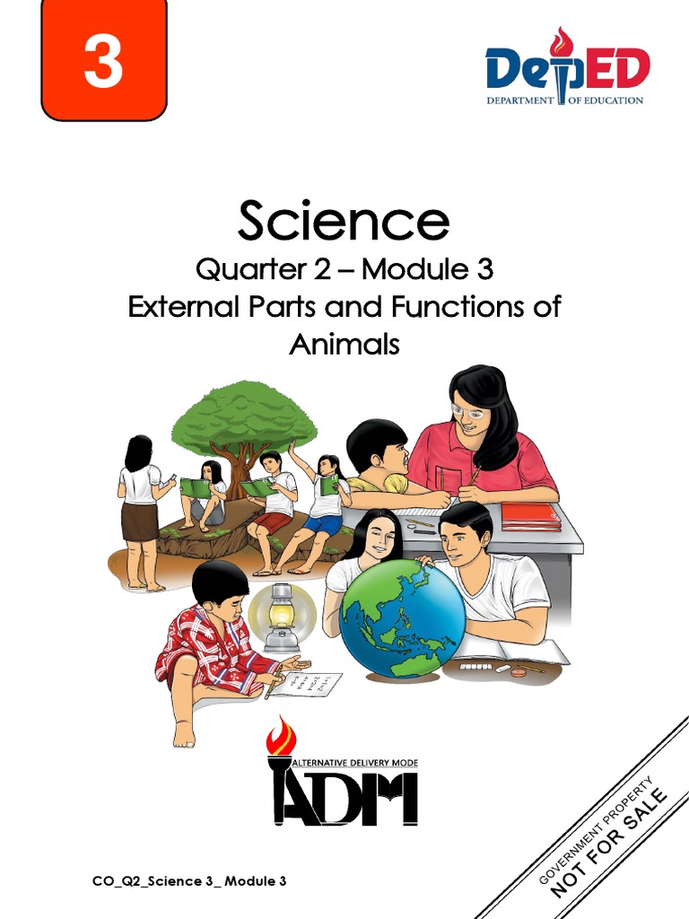 Science: Quarter 2 - Module 3 External Parts and Functions of Animals ...
