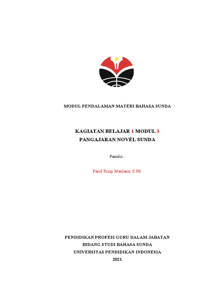 Belajar Novel Sunda | PDF