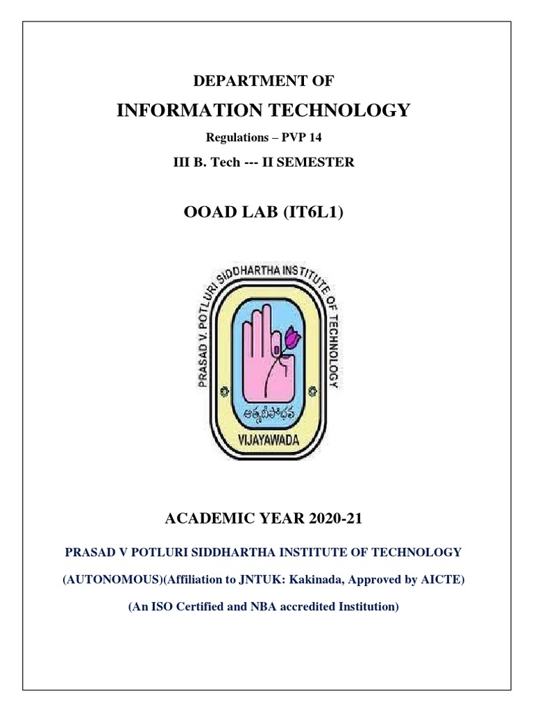 Information Technology: Ooad Lab (It6L1) | PDF | Use Case | Unified ...
