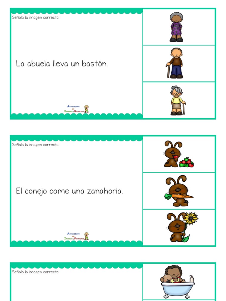 Comprension Lectora Dibujo Correcto | PDF