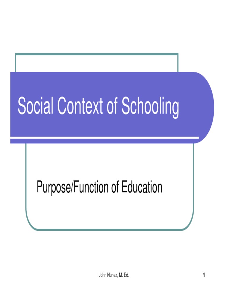 Functionalist Perspective of Education-1 | PDF | Sociology | Socialization