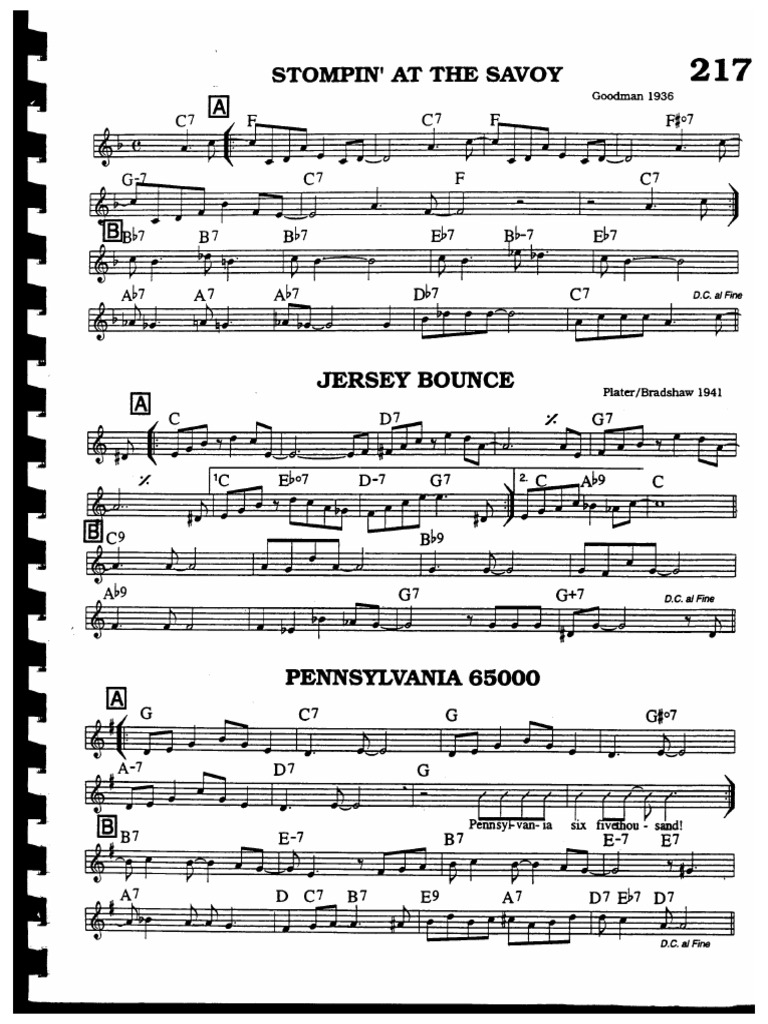 Stompin' at The Savoy - Lead Sheet | PDF