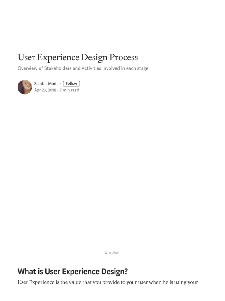 UX Design Steps | PDF | User Interface | User Experience