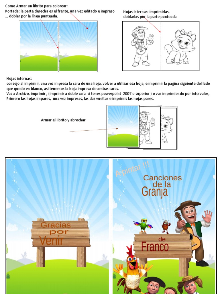 Librito para Colorear - La Granja de Zenon | PDF