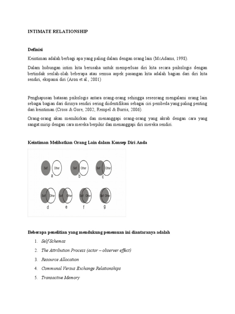 Intimate Relationship | PDF