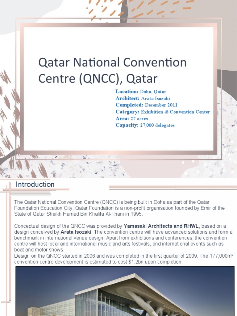 Qatar National Convention Centre (QNCC), Qatar: Location: Architect ...