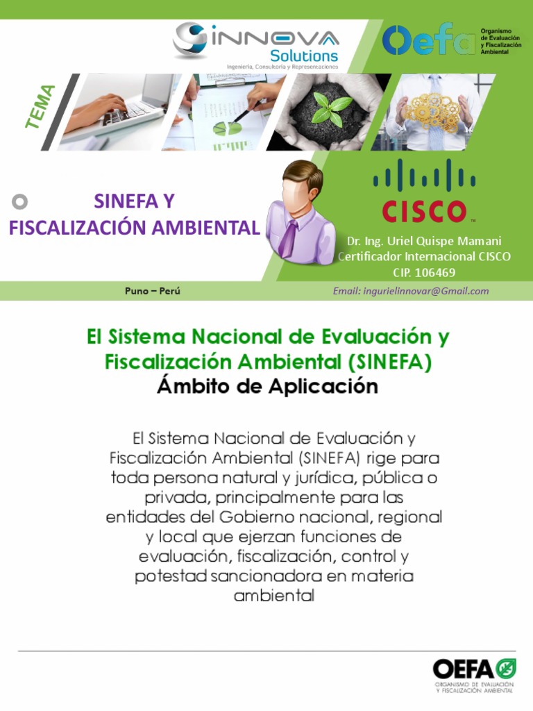 Sinefa Y Fiscalización Ambiental: Dr. Ing. Uriel Quispe Mamani ...