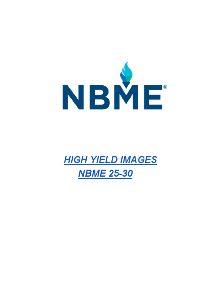 PDF New NBME High-Yield Images Complete | PDF | Esophagus | Parietal Lobe