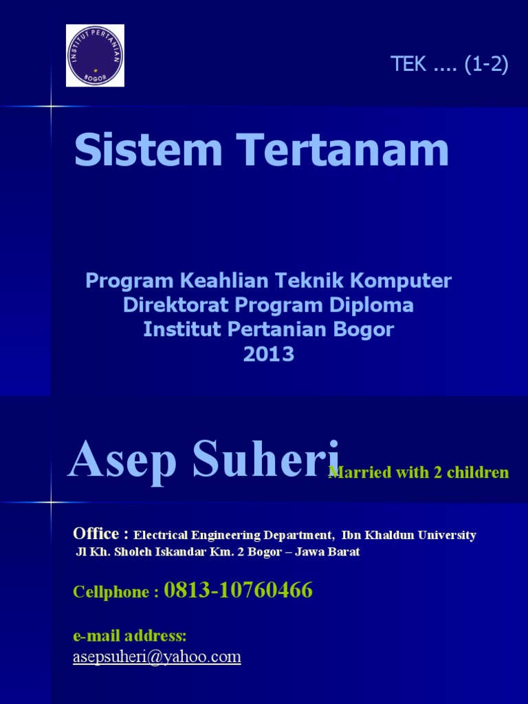 Sistem Tertanam (Pendahuluan) | PDF | Electrical Network | Amplifier