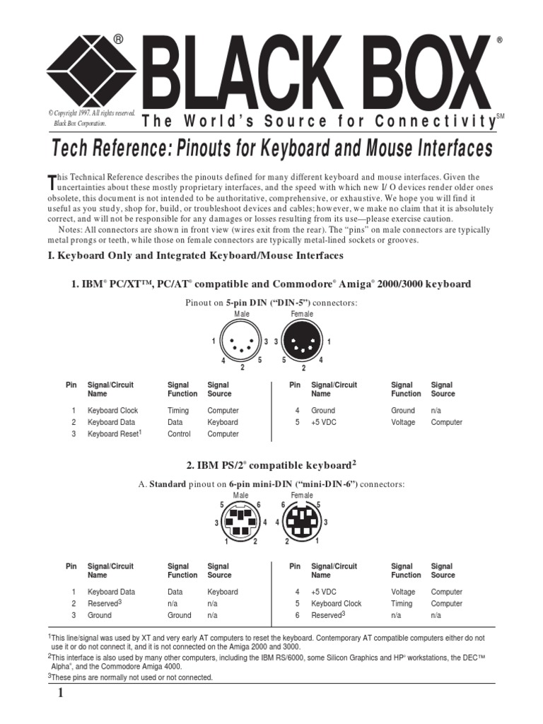 Pin Din Keyboard Pinout Online UK | www.pinnaxis.com