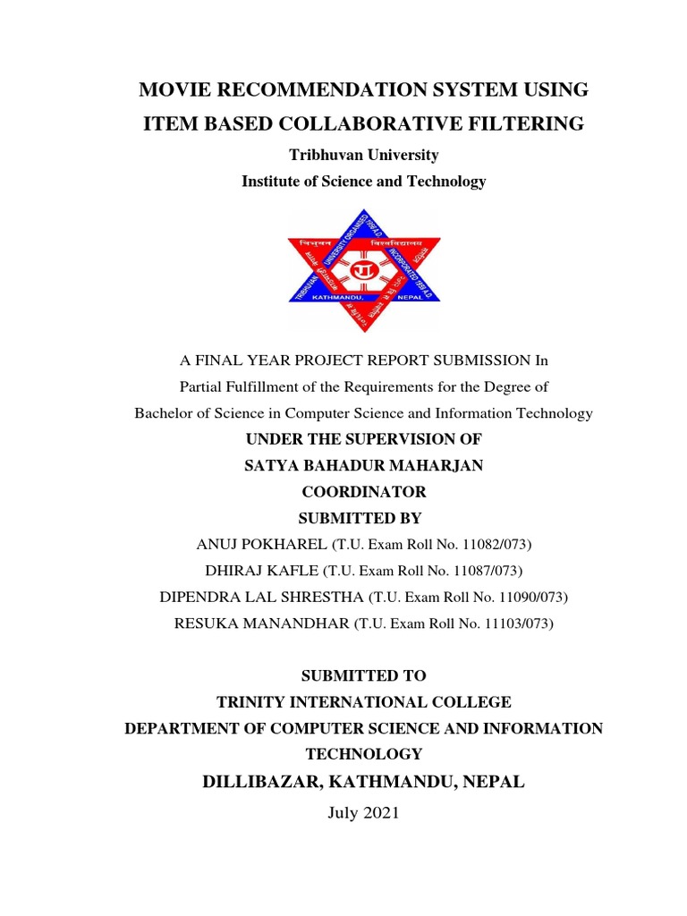 Movie Recommendation System | PDF | Correlation And Dependence ...