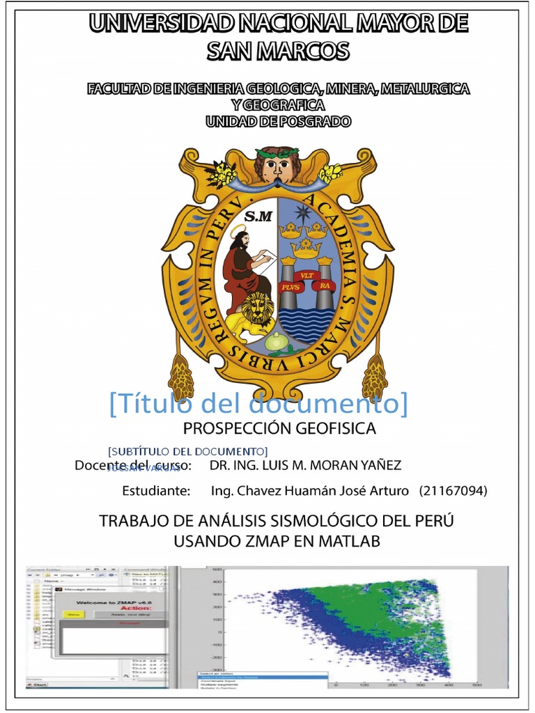 Trabajo 2 - Analisis Sismologico Del Peru Con Zmap | PDF | Informática