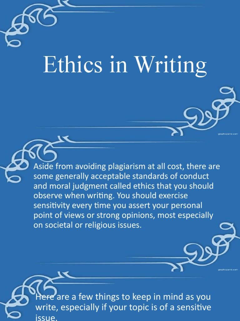 Ethics in Writing | PDF | Grammatical Gender | Gender