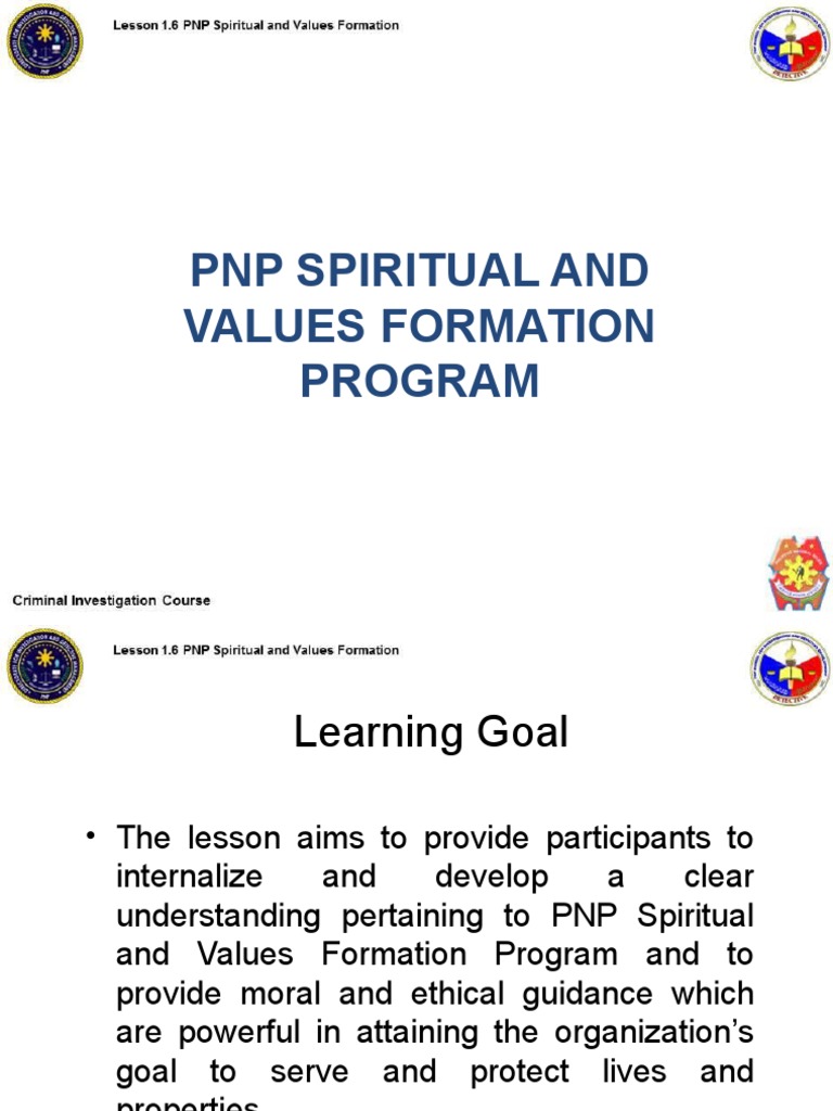 1.6 PNP Spiritual and Values Formation Program Presentation | PDF ...