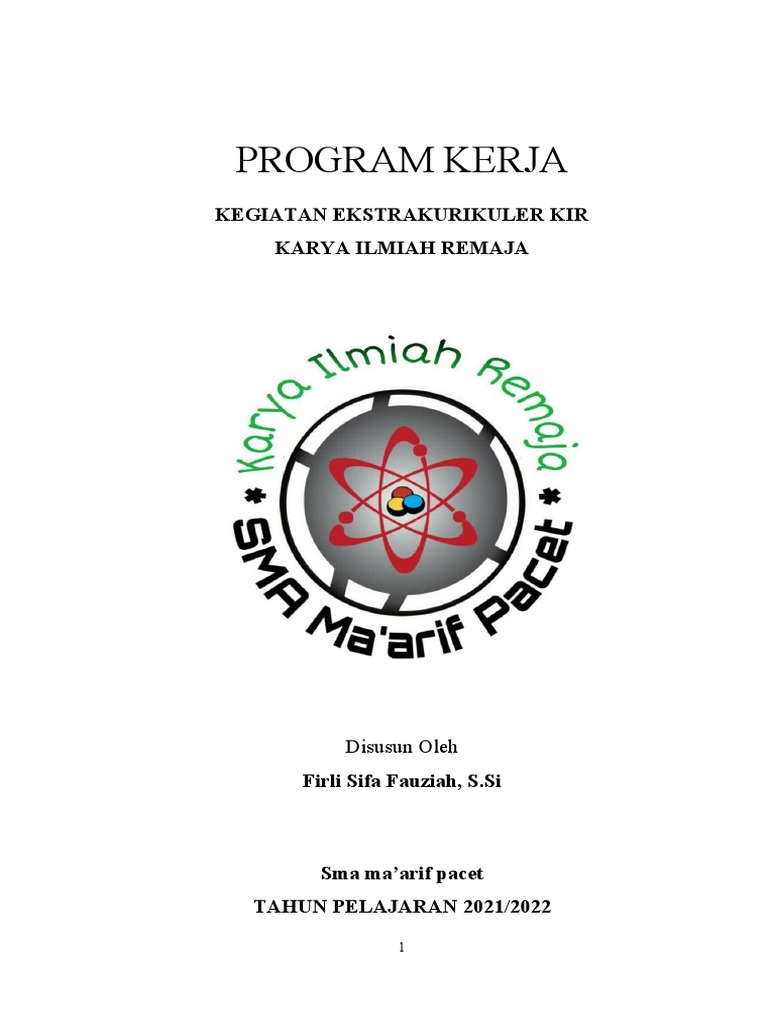 Program Kerja Kir | PDF