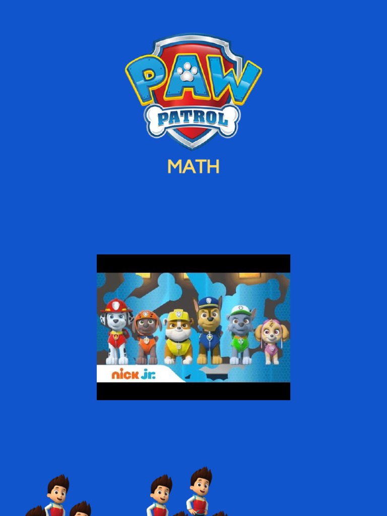 Paw Patrol Math Activities | PDF